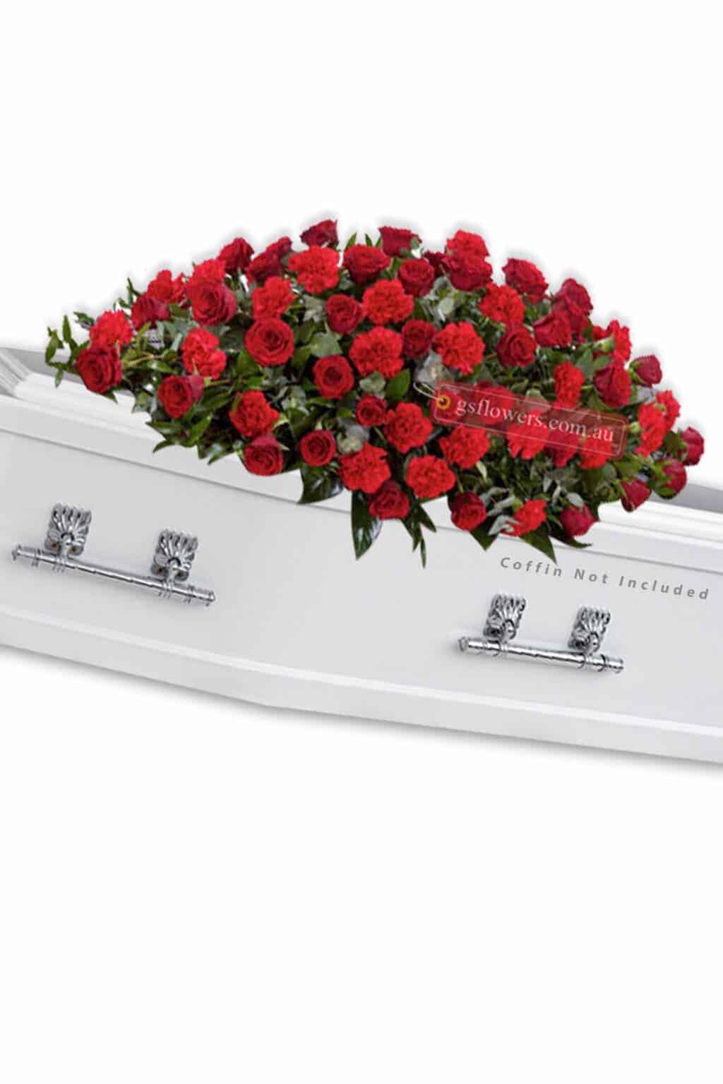 Funeral Casket Fresh Flower Cheap Price Fast Delivery Melbourne